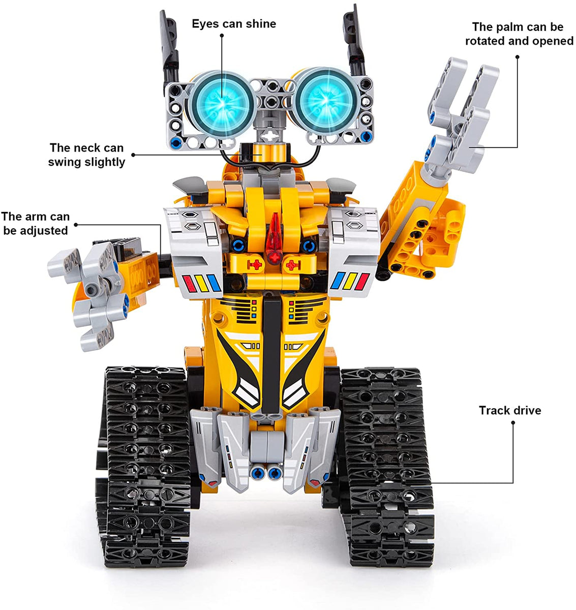WALLBOT Robot Building Kit, RC Robot Toy, STEM Toy, Remote Control Robot for Kid 3-8 Year ...