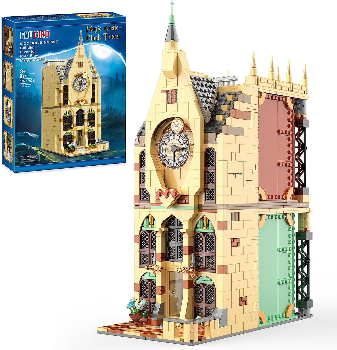 Clock Tower Toy Building Set, Harry-Potter-Theme Castle Building Toys ...
